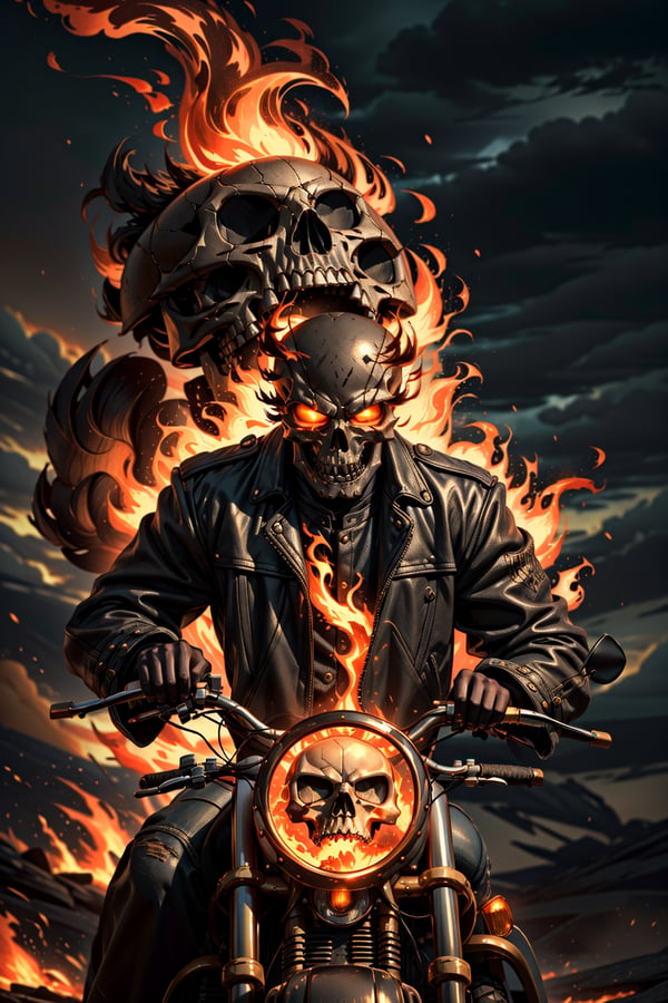 Ghost rider cool & deadly look | image created by Agone | Tensor.Art