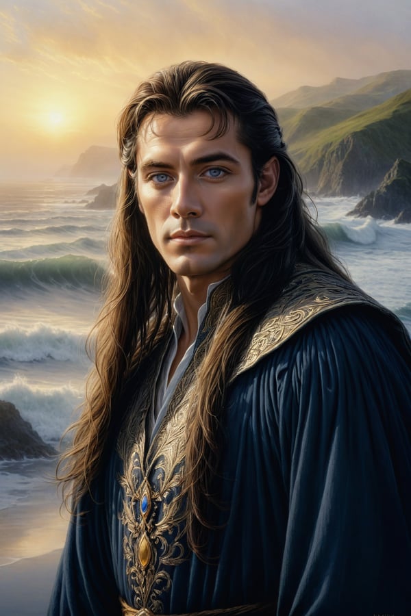 painting by Allan Lee. 40 year | image created by user ...
