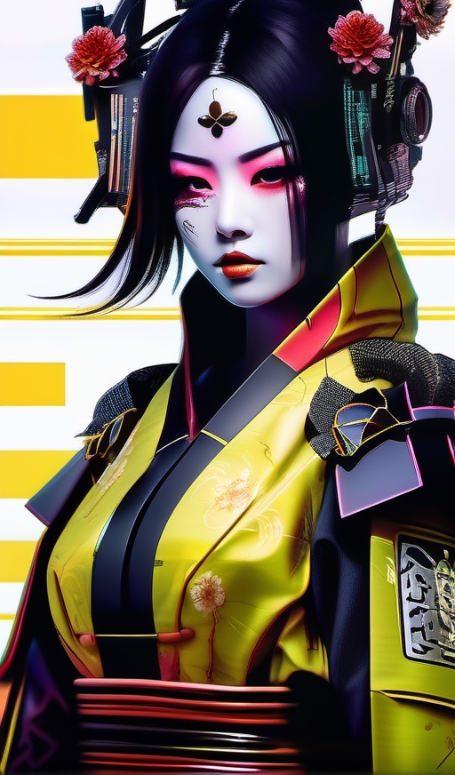 lethal geisha cyborg assassin | image created by Everth | Tensor.Art
