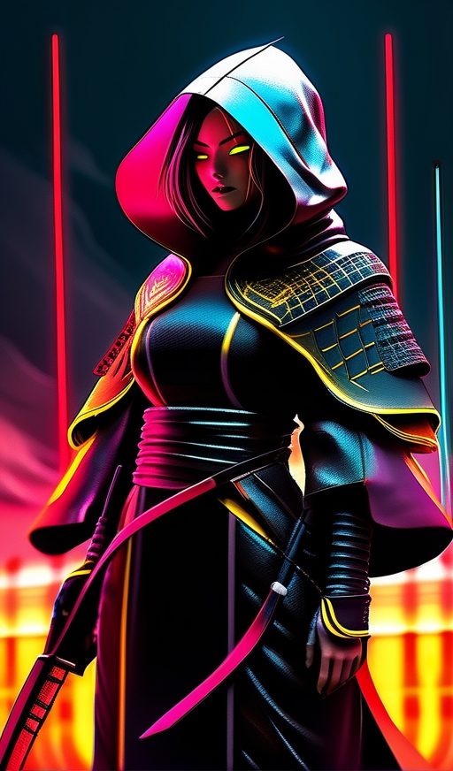 lethal geisha cyborg assassin | image created by Everth | Tensor.Art