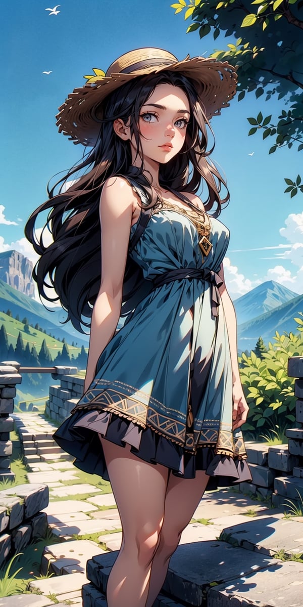 Sweet girl, 18 years old, dark | image created by Jleo | Tensor.Art