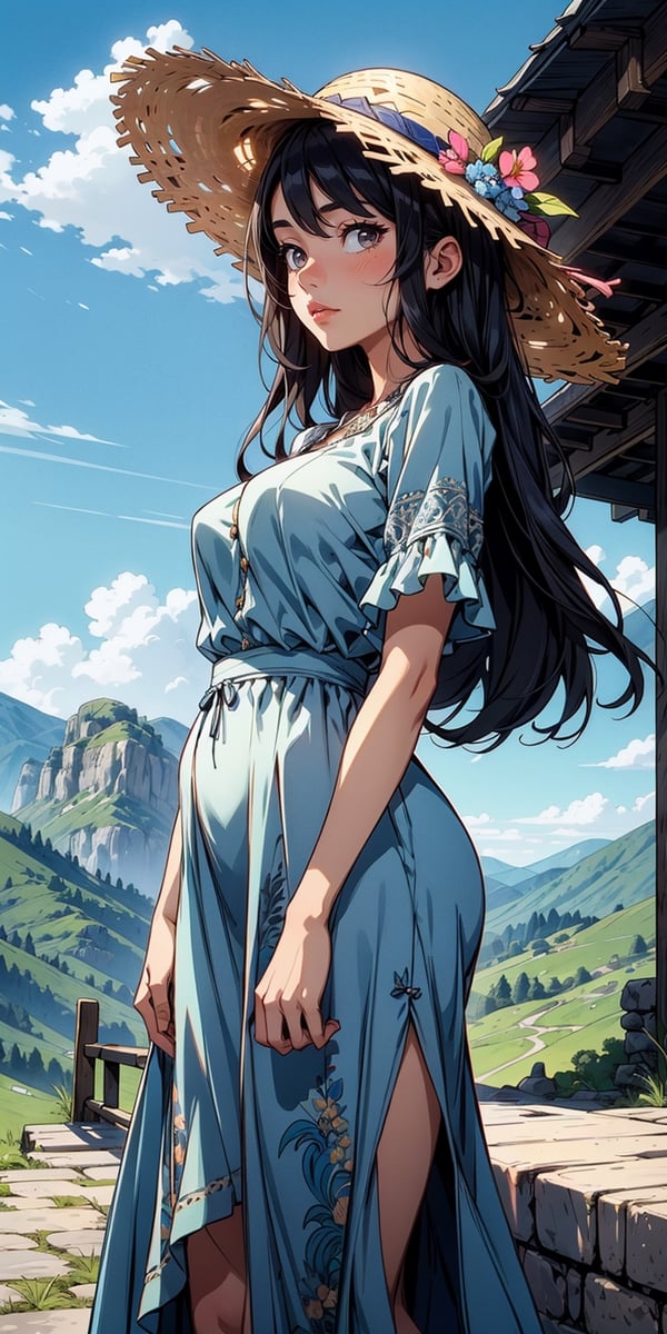 Sweet girl, 18 years old, dark | image created by Jleo | Tensor.Art