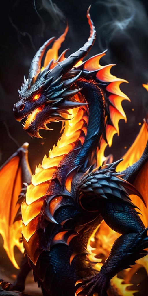 The Infernal Drake A dragon wi | image created by Caption Master ...