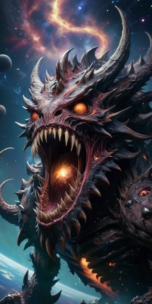 A massive, multi-eyed behemoth | image created by Caption Master ...