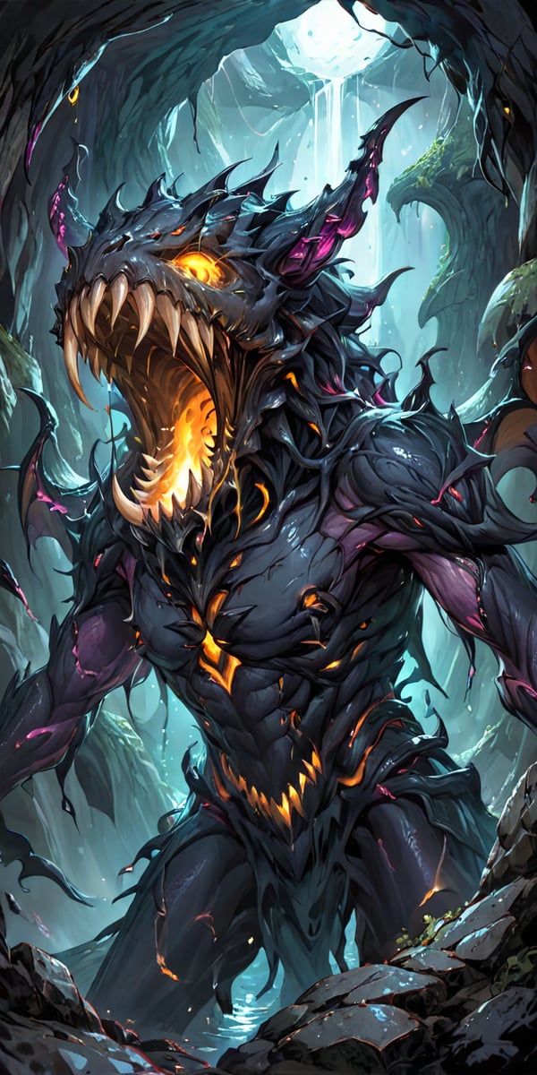 The Abyssal Devourer In the de | image created by Caption Master ...