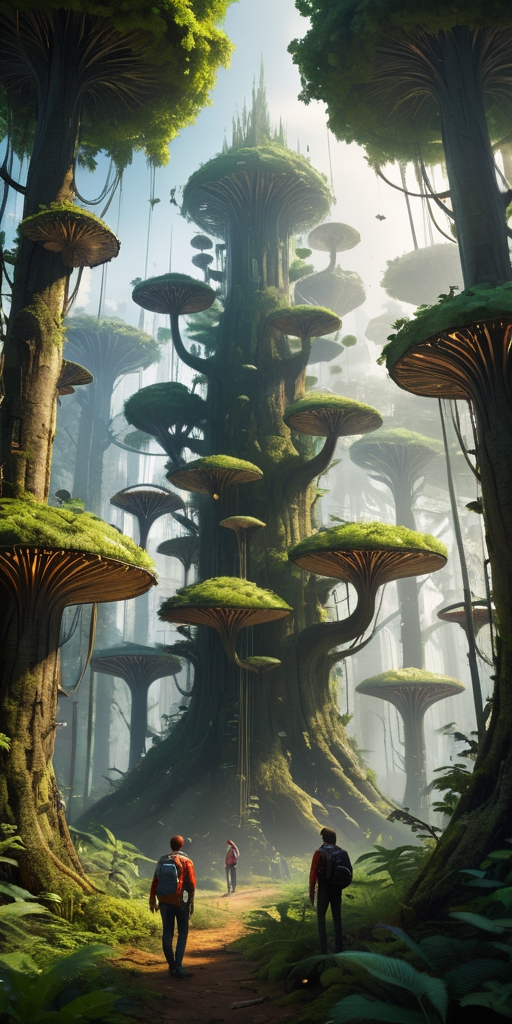 The Nanotech Forest A for - Free AI Image | Tensor.Art | Tensor.Art