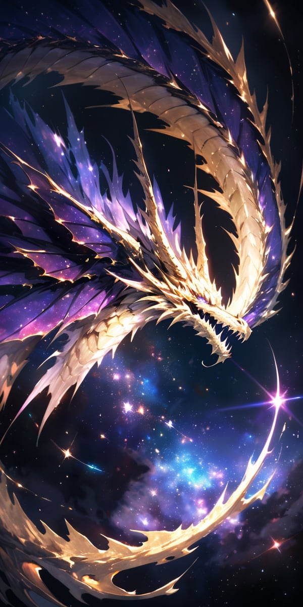 Majestic Galactic Dragon: A co | image created by Caption Master ...