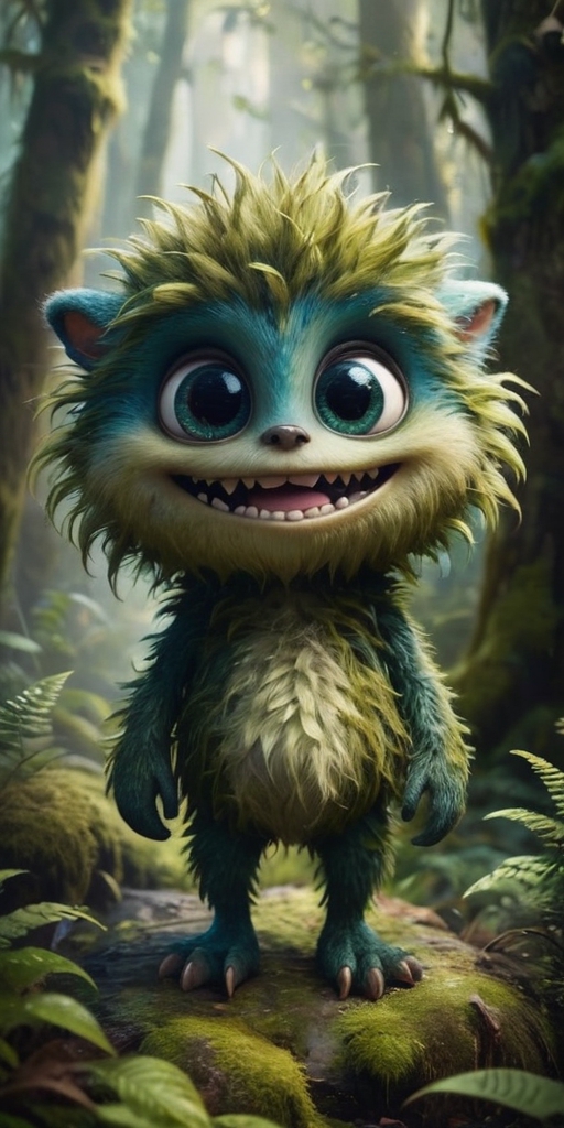 An adorable monster with a bod | image created by Caption Master ...