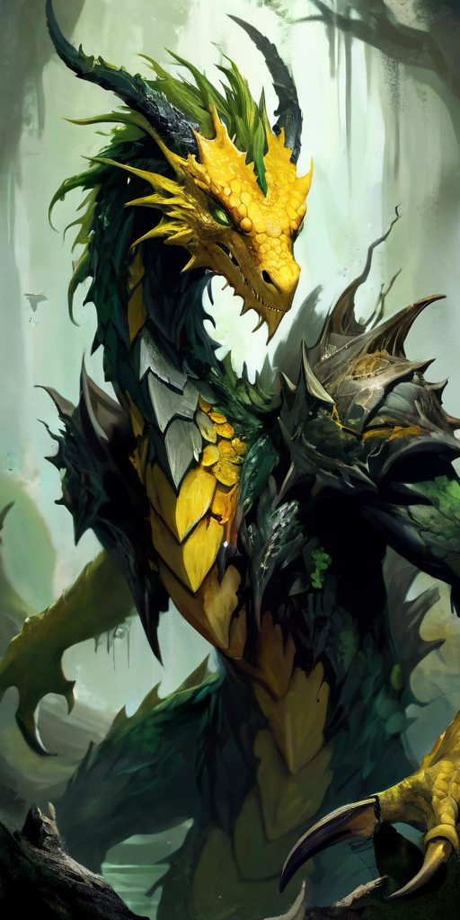 Swamp Horror Dragon A monstrou | image created by Caption Master ...
