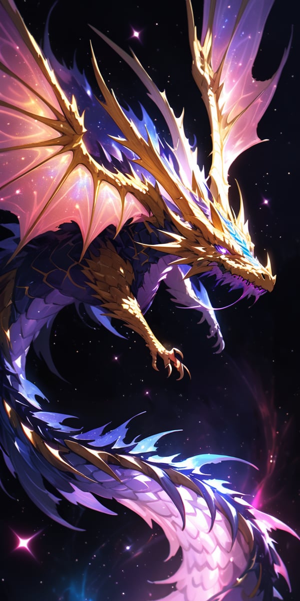 Majestic Galactic Dragon: A co | image created by Caption Master ...