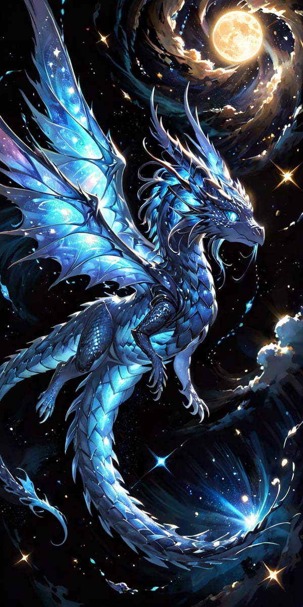 Starfield Dragon: A dragon wit | image created by Caption Master ...