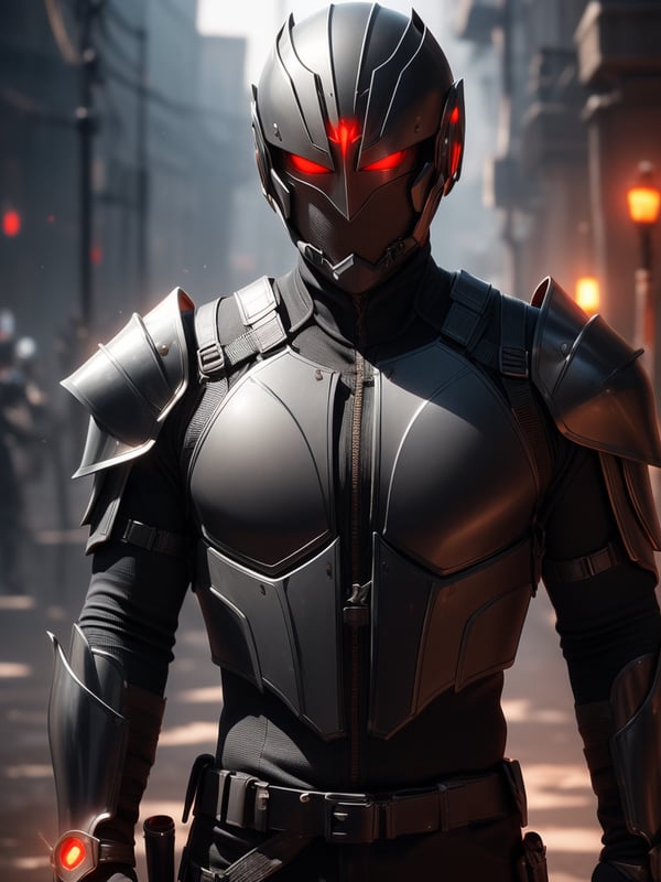 A lone hero stands tall, his i | image created by jojokid | Tensor.Art