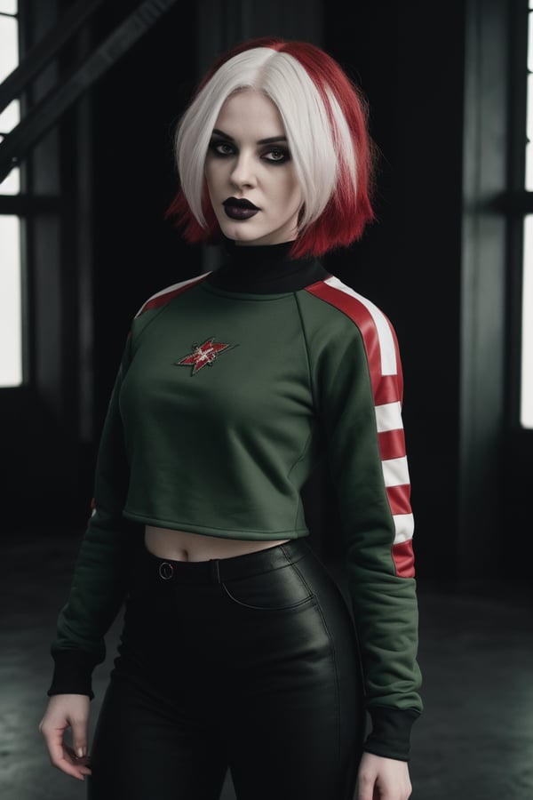 goth woman, pale skin, ((bob r | image created by SKLTNC | Tensor.Art