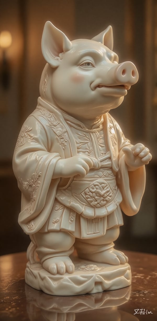 Shiny Chinese Porcelain Pig Sc | image created by Official SketchZa ...