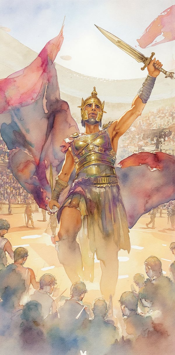Glory in the Arena | image created by Official SketchZa | Tensor.Art
