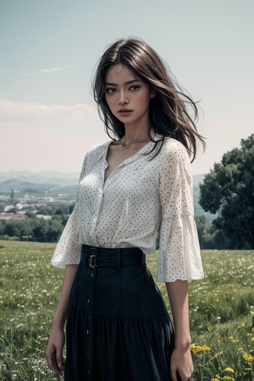 Trendy Tops Loose Tiered Falba | image created by Official SketchZa ...