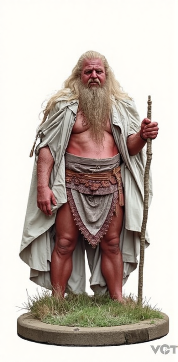 portrait of male red skin orc | image created by Victoria Gwerta ...