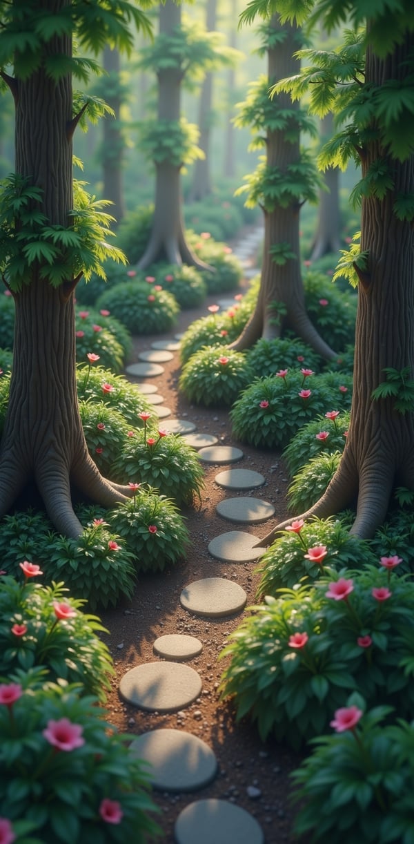 3d isometric magical forest i | image created by Raya Mahendra | Tensor.Art