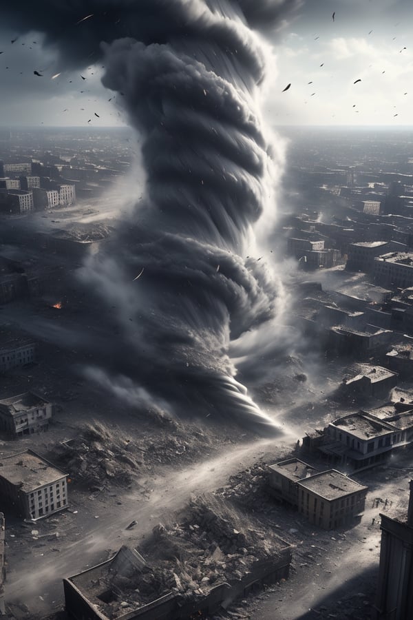 Power Of Tornado | image created by Azwar Black Mask | Tensor.Art