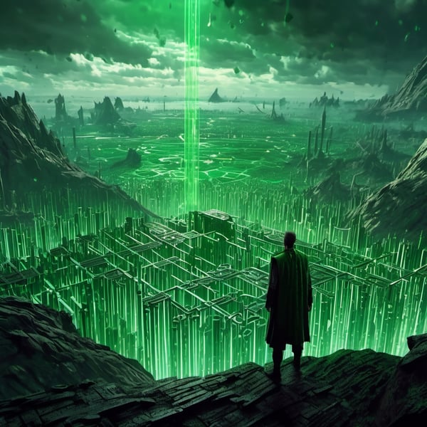 Welcome To Matrix World | image created by Azwar Black Mask | Tensor.Art