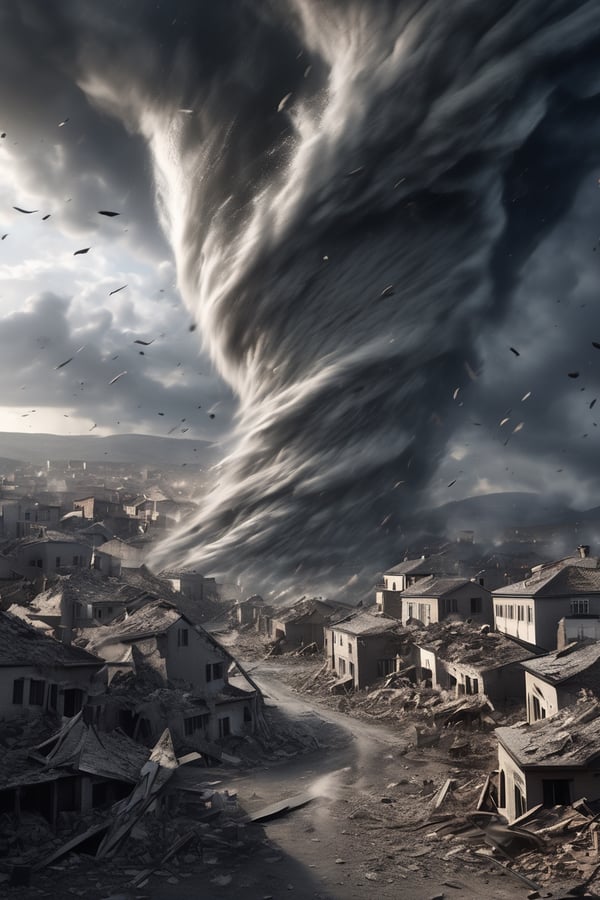 Power Of Tornado | image created by Azwar Black Mask | Tensor.Art