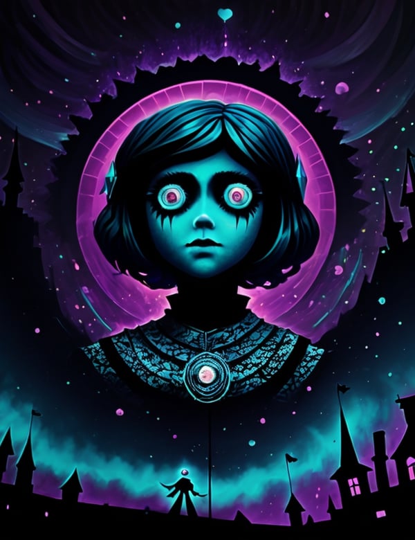 Princess insomnia and the nigh | image created by DonMischo | Tensor.Art