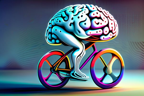 Brain colorful sci-fi animatio | image created by DK | Tensor.Art