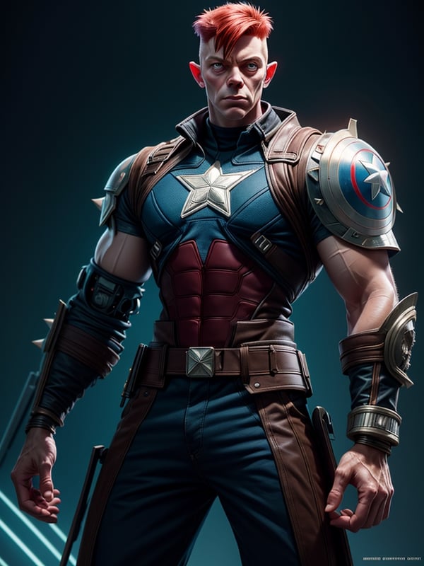 Red Head Enigmatic Cyborg | image created by Noe Studio | Tensor.Art