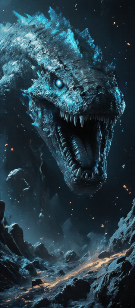 Blue terror | image created by Qraze | Tensor.Art