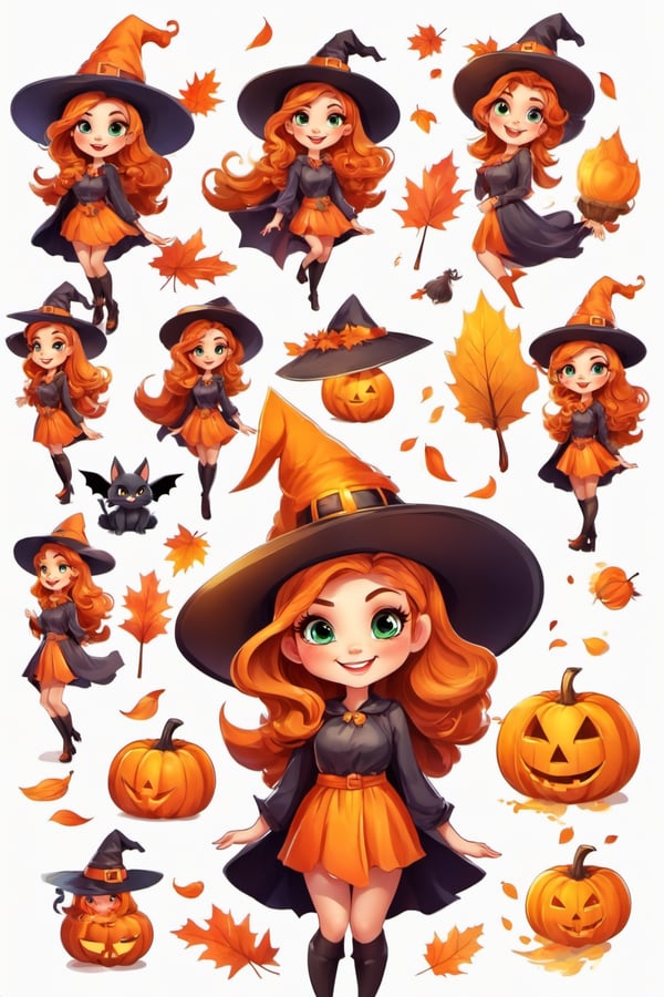 Halloween witch emote | image created by Miguel | Tensor.Art
