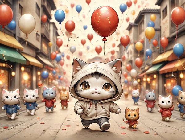 Chibi cat | image created by Max AI | Tensor.Art