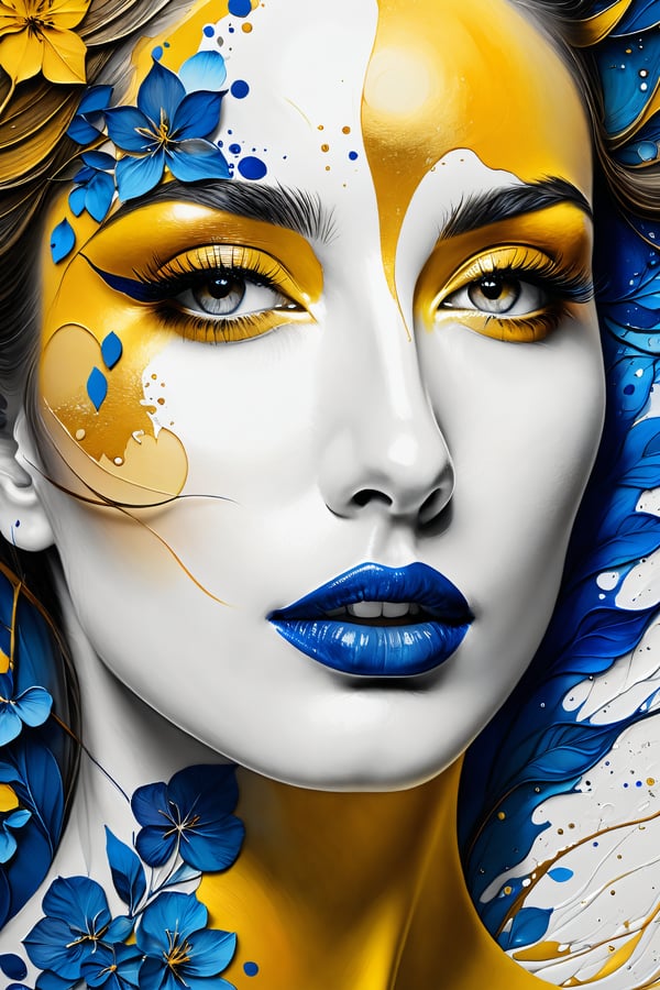 Macro-detailed painting, digit | image created by La Leche | Tensor.Art