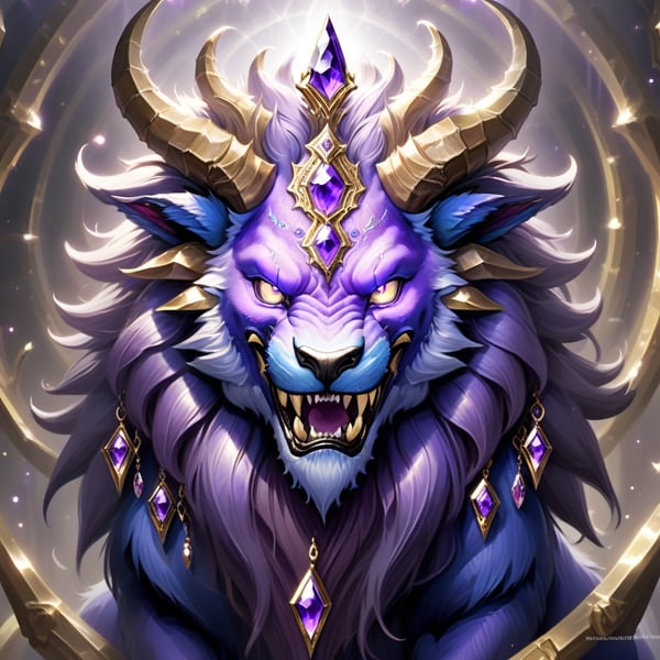 Purple Jeweled Beast, Almethys | image created by Wild Rabbit | Tensor.Art