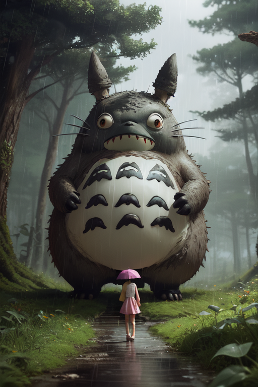 totoro | image created by eieiooohAI | Tensor.Art