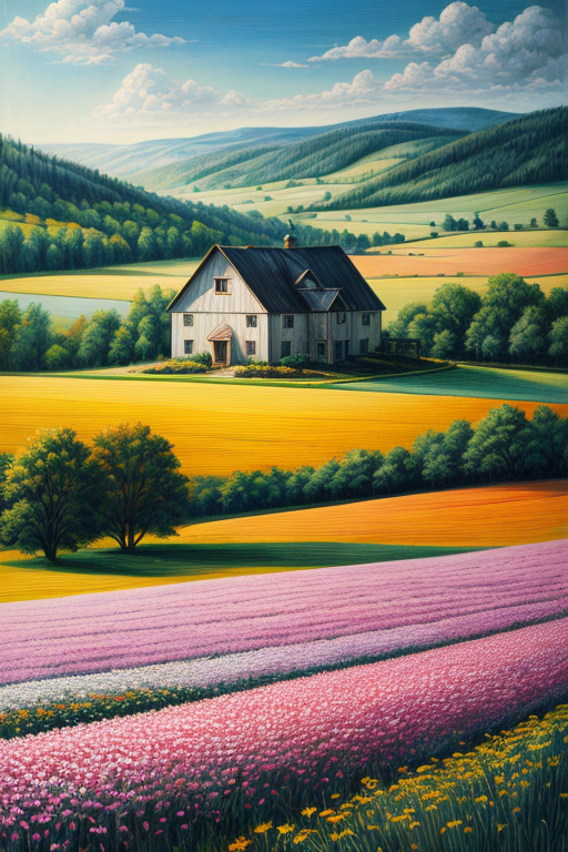 Landscape Painting | image created by Whatever | Tensor.Art