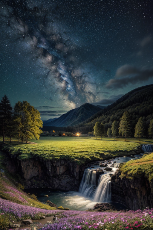 Night Scenery | image created by Whatever | Tensor.Art