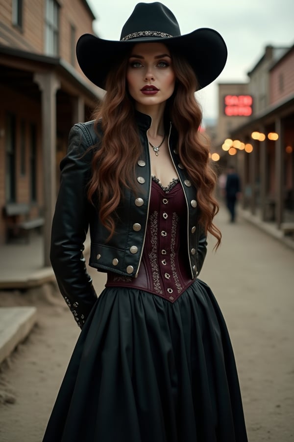 A gothic western-style woman w | image created by user ...