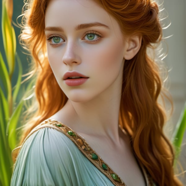 Aphrodite as a red head. | image created by Draykoh8 | Tensor.Art