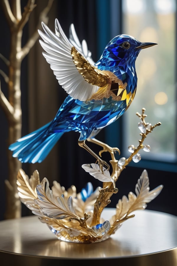 Cristal bird | image created by digitalcreator | Tensor.Art