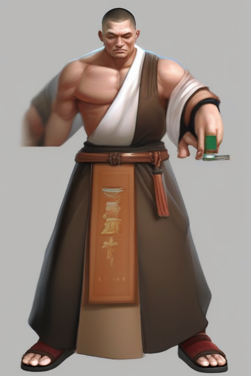 half-drake monk | image created by Goblinius | Tensor.Art