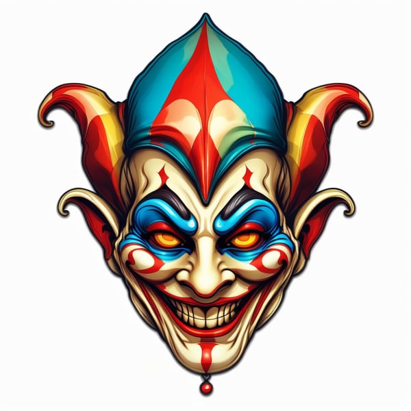 Jester Mask | image created by Goblinius | Tensor.Art