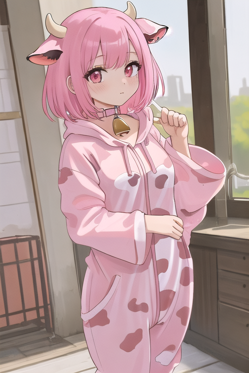 Cute Moo Girl :3 | image created by EvieUmbreon | Tensor.Art