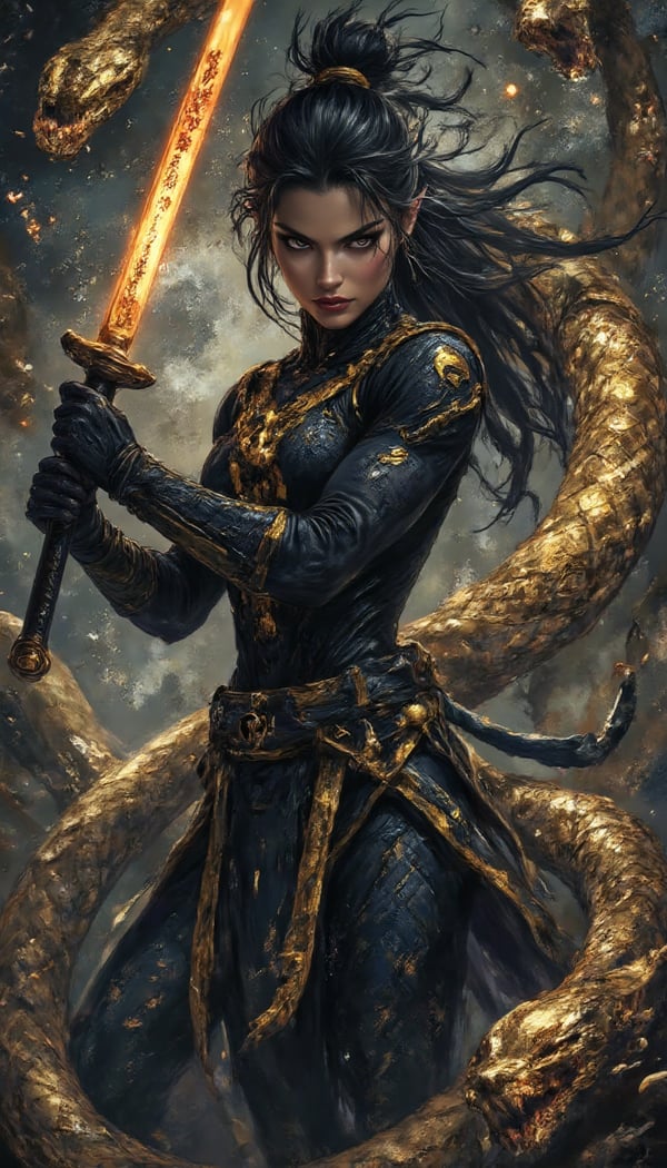 Manwha character: A Chinese wa | image created by yeah.Ai | Tensor.Art