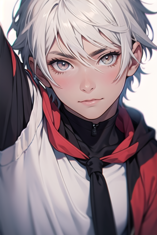 Young boy looking straight to | image created by Arshes Nei | Tensor.Art