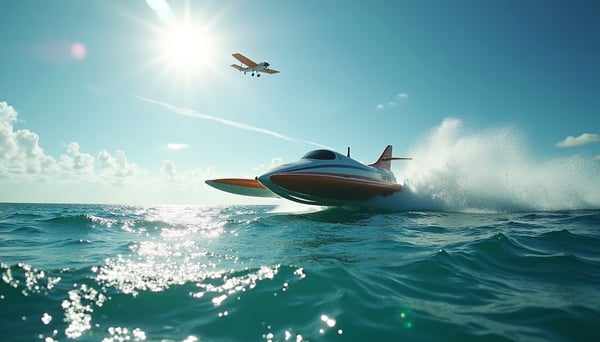 Hydroplane boat racing 🚤 One | image created by 🆂🅸🅶🅼🅰 🅰🅸 🅰🆁🆃 | Tensor.Art