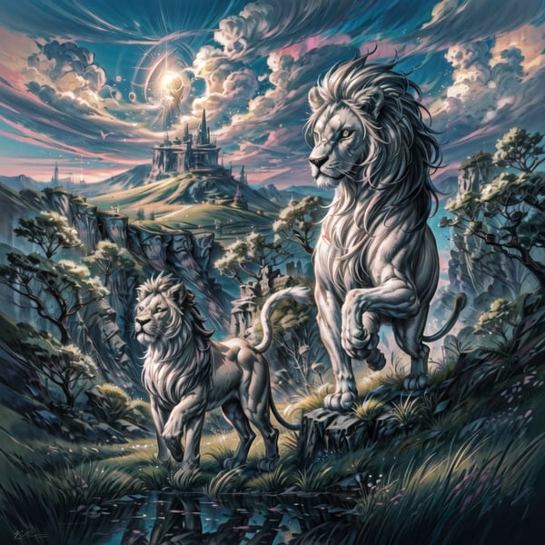 Fantasy Lion | image created by Dark | Tensor.Art