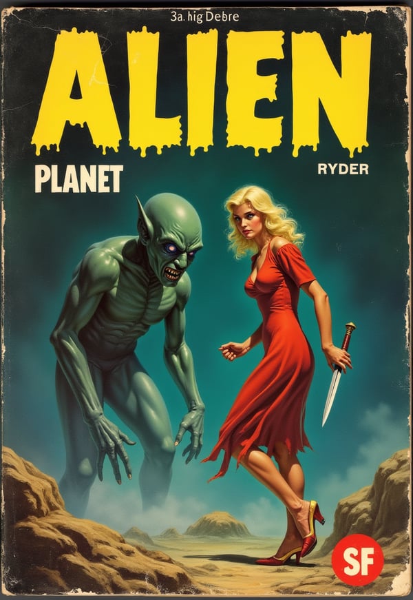 108-10 (Pulp Magazine) | image created by Draqulore | Tensor.Art