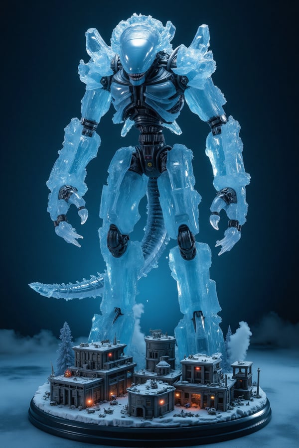 Ice Xenomorph | image created by Clone99 | Tensor.Art