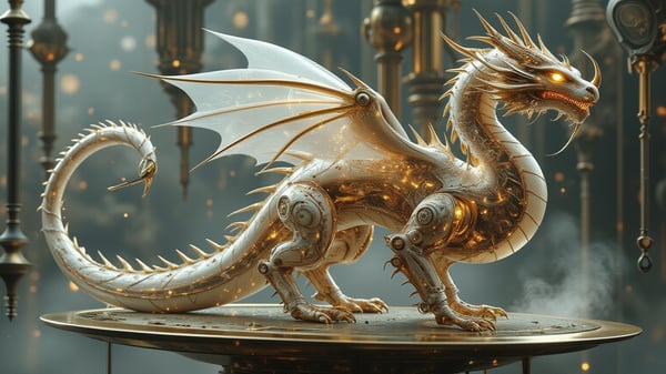 SciFi Dragon | image created by Clone99 | Tensor.Art