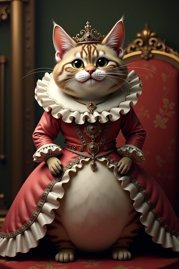 cat queen | image created by レオナルドくま | Tensor.Art